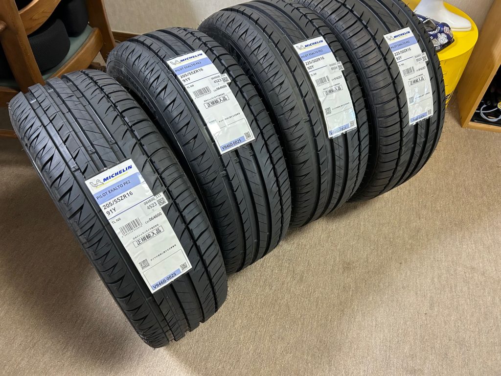 ミシュラン・パイロットエグザルトPE2を遠方のお客様に | 村上タイヤ